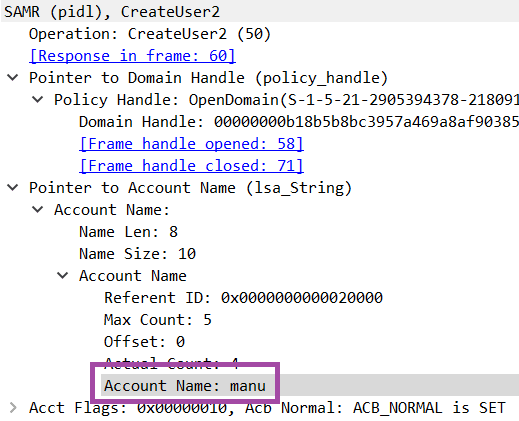 Detecting Security Events Using the MS-SAMR Protocol