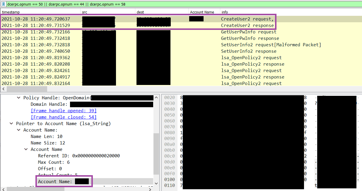 Detecting Security Events Using the MS-SAMR Protocol
