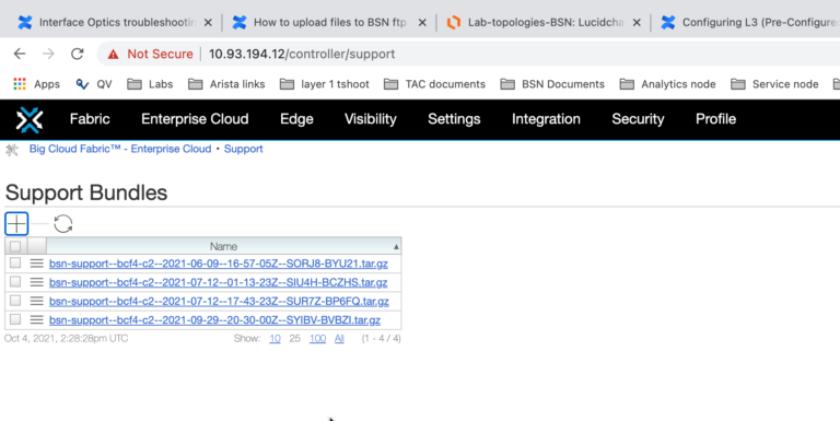 CCF/DMF Support Bundle