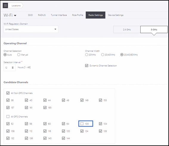 Automatic and Dynamic Channel Selection