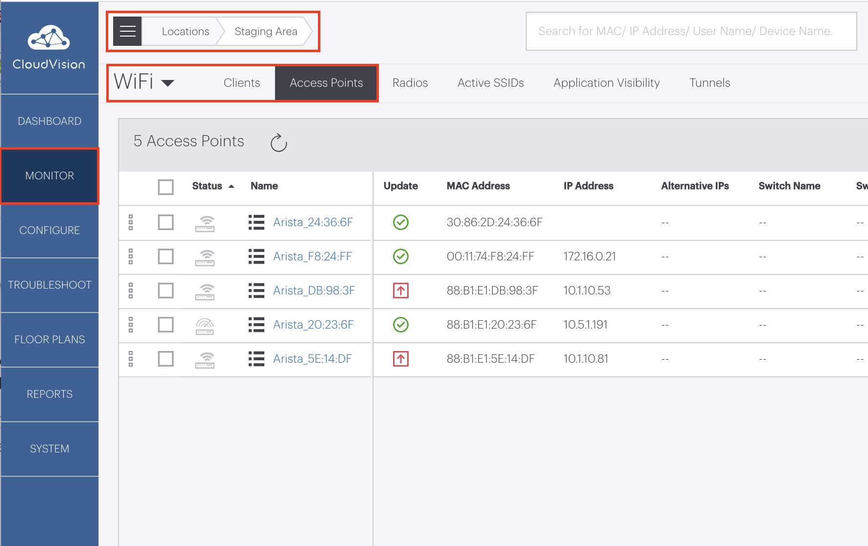 How to configure an SSID on Arista APs in CloudVision WiFi