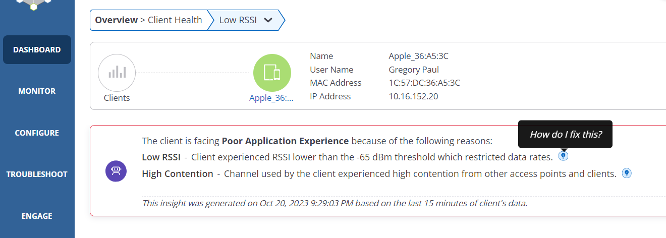 Troubleshooting Low RSSI issues