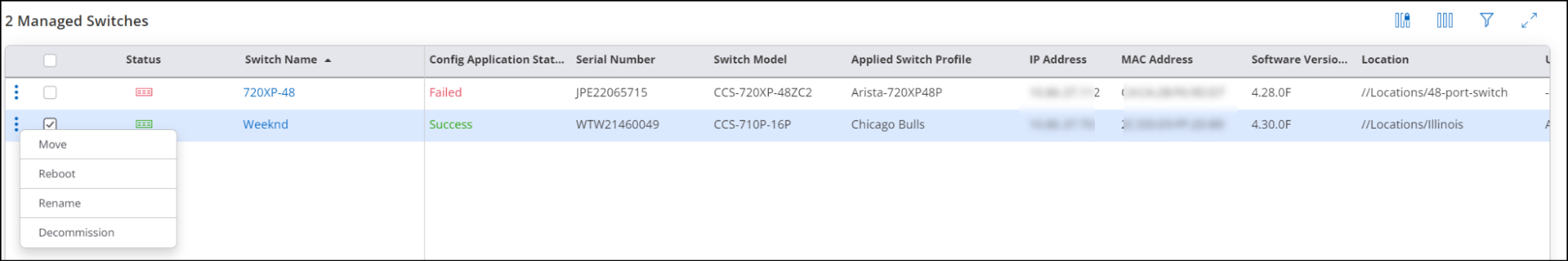 Onboarding, Managing, and Configuring Switches in CV-CUE
