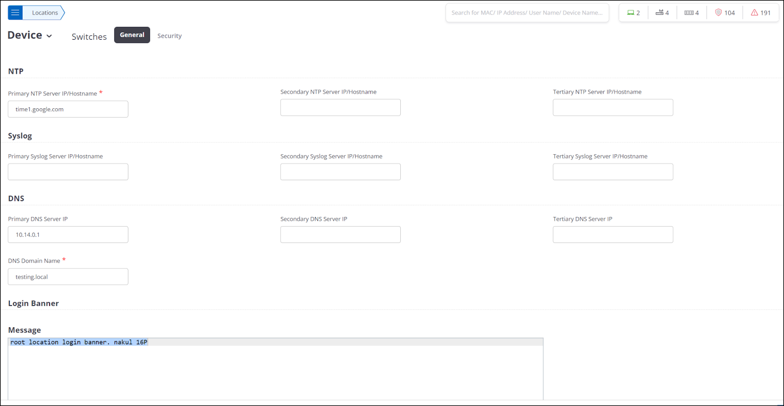 Onboarding, Managing, and Configuring Switches in CV-CUE
