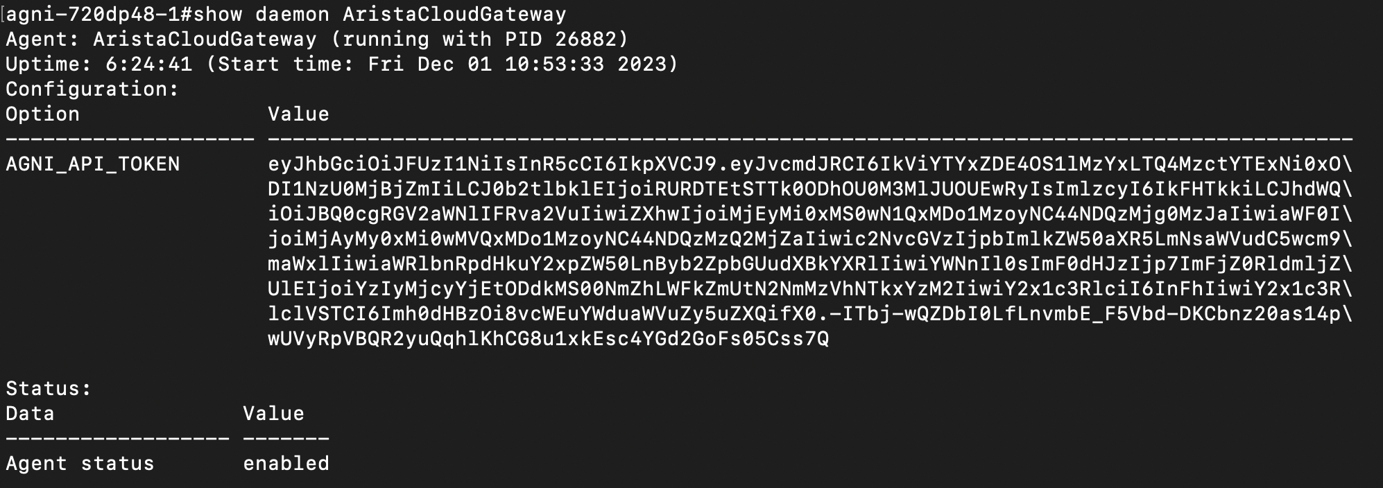 Configuring TACACS+ with AGNI