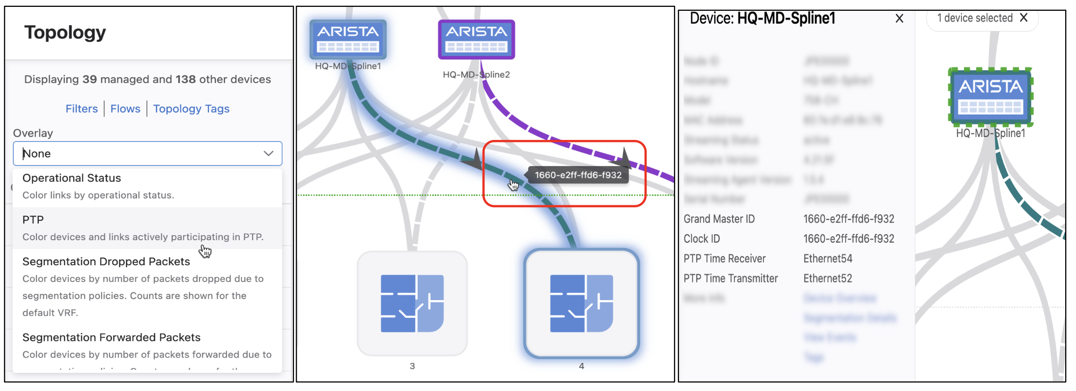 PTP Metrics in CloudVision