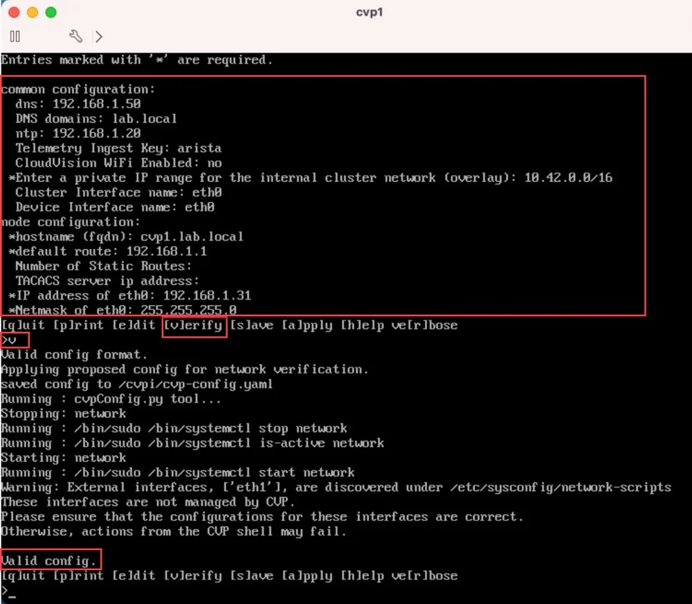 Multi-Node CVP installation over ESXi 7.x