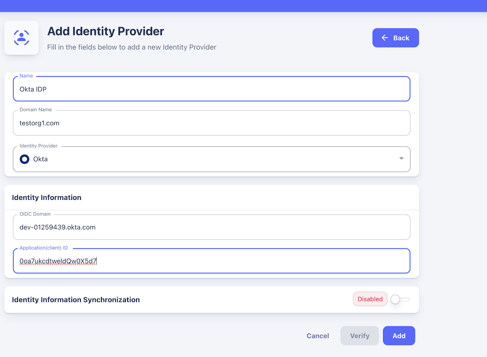 Configuring Okta Identity Provider (IDP) on AGNI