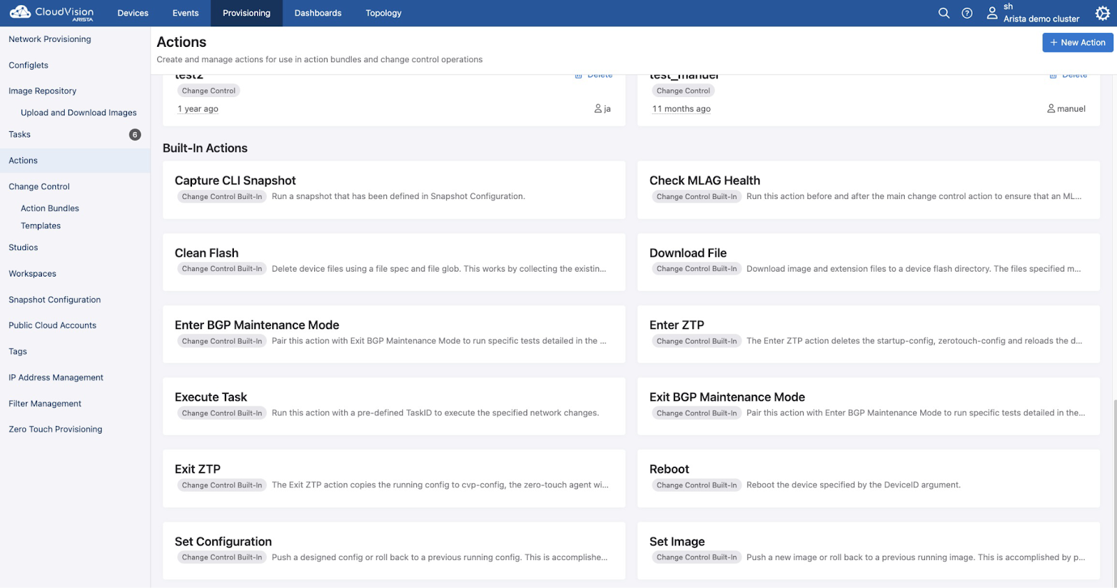 Automating EOS Upgrades using CloudVision's Action Bundles and Templates