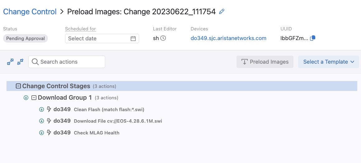 Automating EOS Upgrades using CloudVision's Action Bundles and Templates