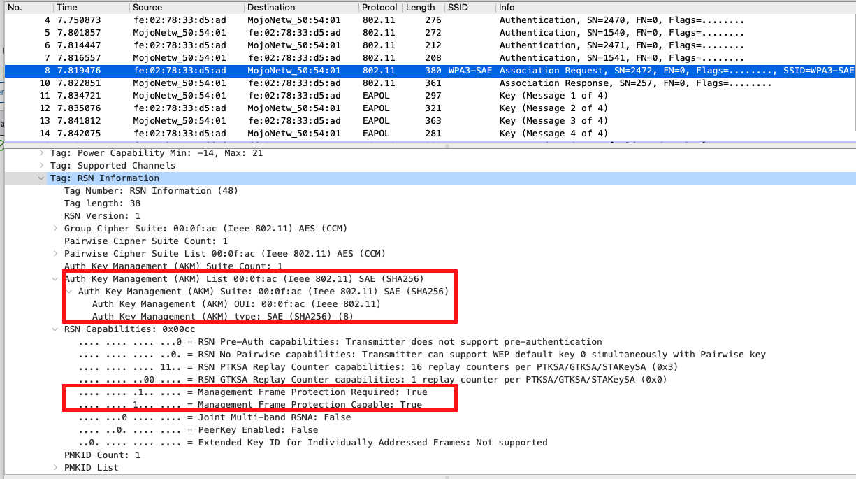 WPA3 Personal - Simultaneous Authentication of Equals(SAE)