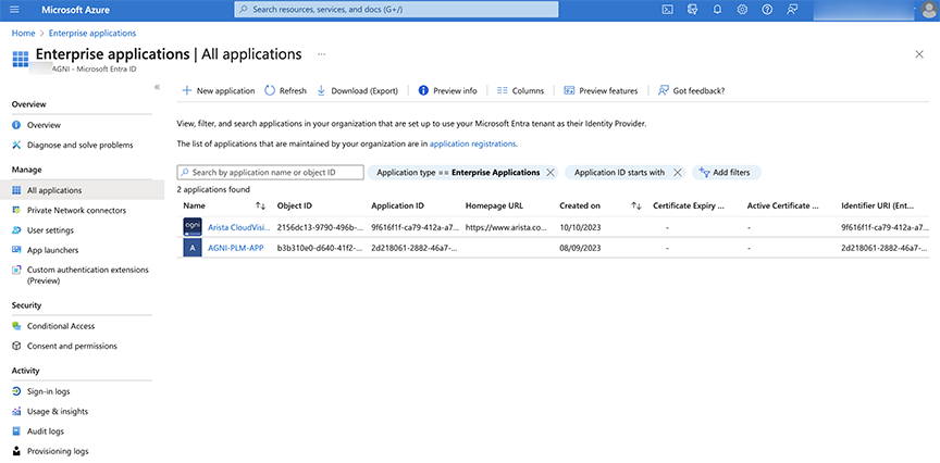 Integrate Microsoft Azure IDP with AGNI