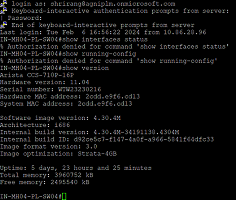 Configuring TACACS+ with AGNI