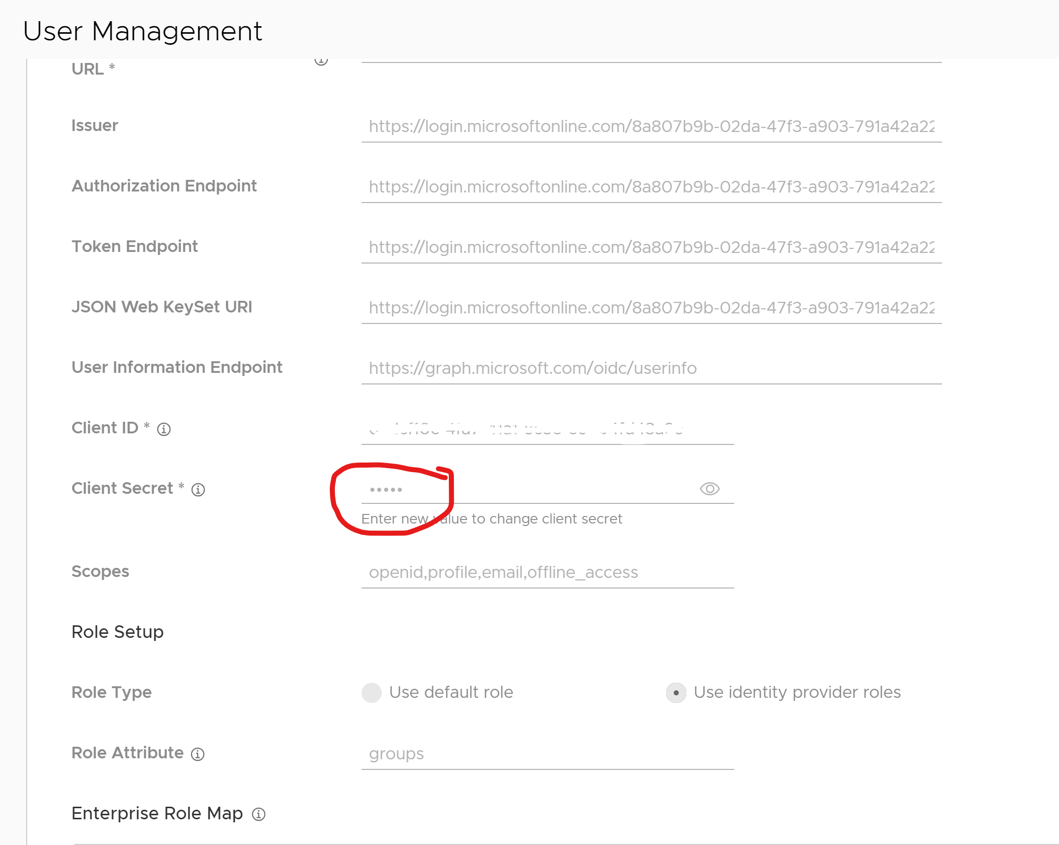 VCO SSO login not working due to error "invalid_client...: The provided client keys...are ...
