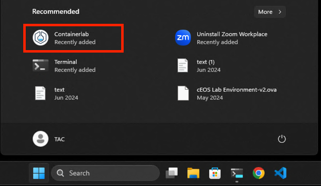 cEOS and Containerlab on Windows WSL