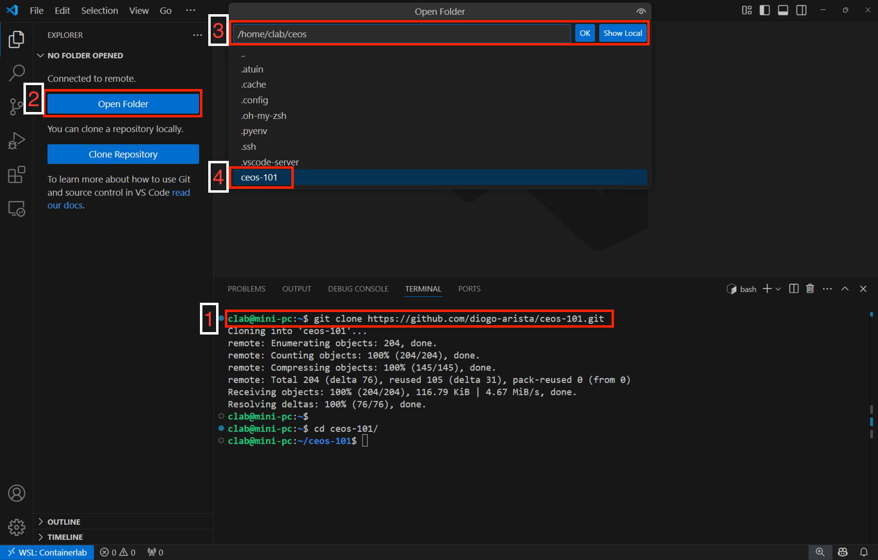 cEOS and Containerlab on Windows WSL